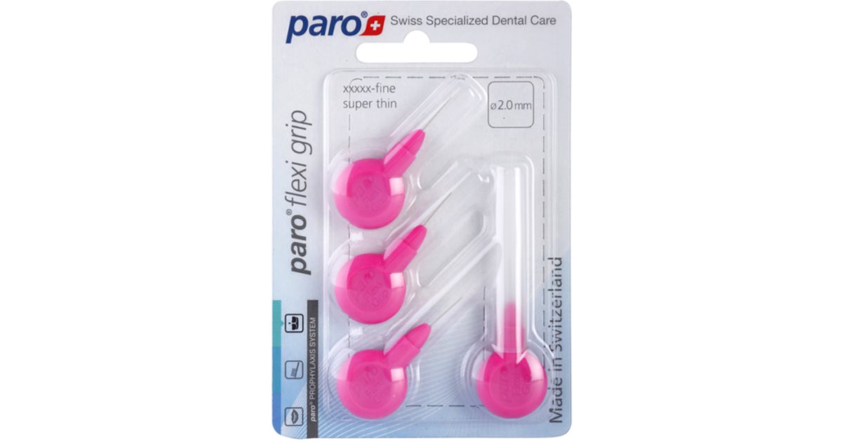 Paro Flexi Grip cepillo interdental extra fino 4 uds | notino.es