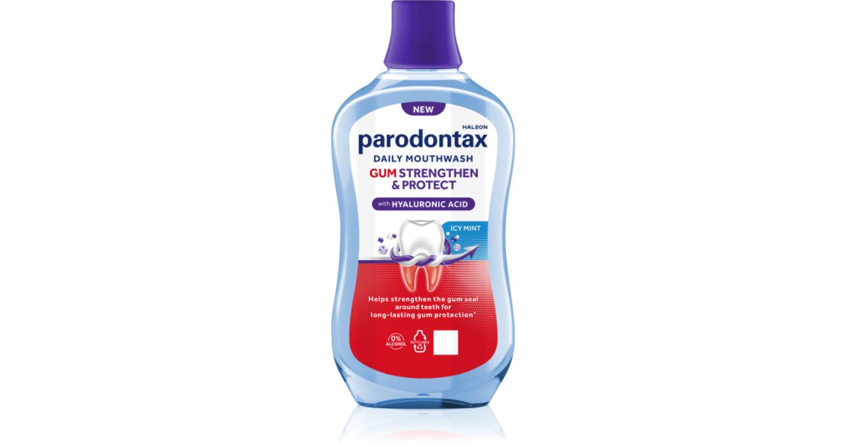 Parodontax Strengthen and Protect Icy Mint Mouthwash | notino.ie
