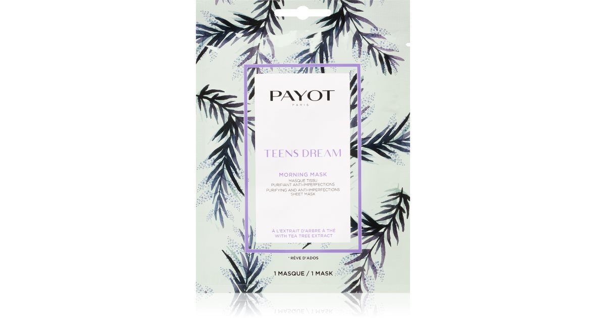 Payot Morning Mask Teens Dream masque tissu purifiant et rafraîchissant ...