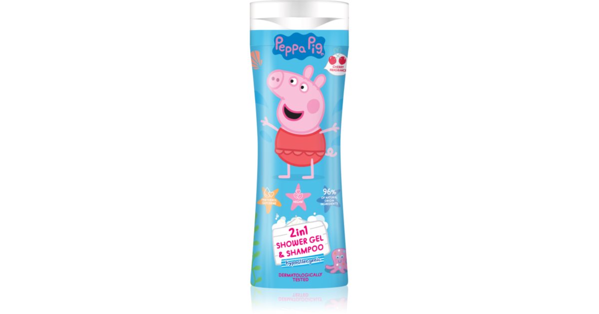 Peppa Pig Shower gel & Shampoo gel doccia e shampoo 2 in 1 per bambini ...