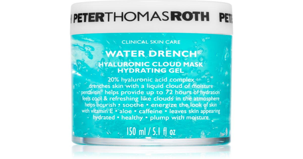 Peter Thomas Roth Water Drench Hyaluronic Cloud Mask Hydrating Gel ...