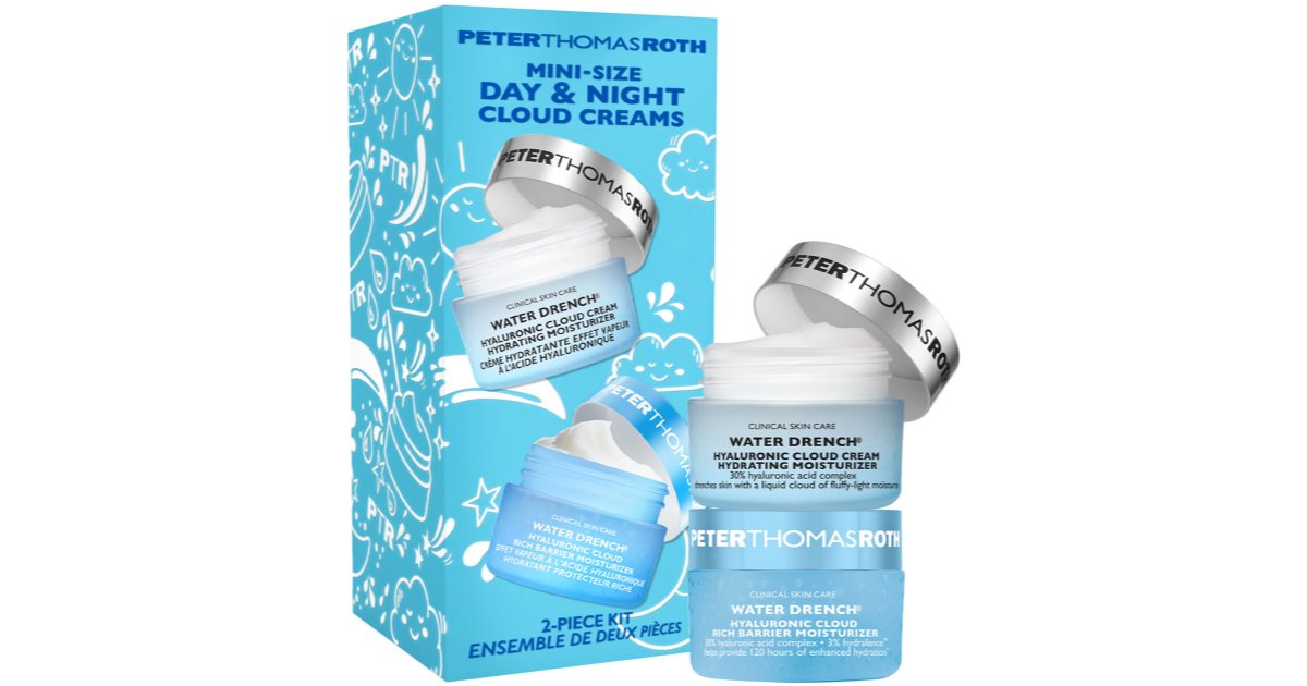 Peter Thomas Roth Water Drench Mini Day & Night Cloud Creams gift set ...