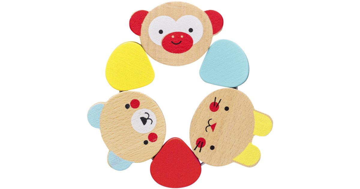 Petit Collage Wood Teether Animal Beißring aus Holz | notino.at