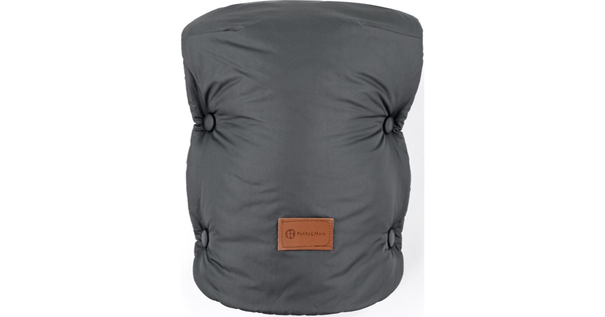 Petite&Mars Jasie Charcoal Grey pram hand warmers | notino.co.uk