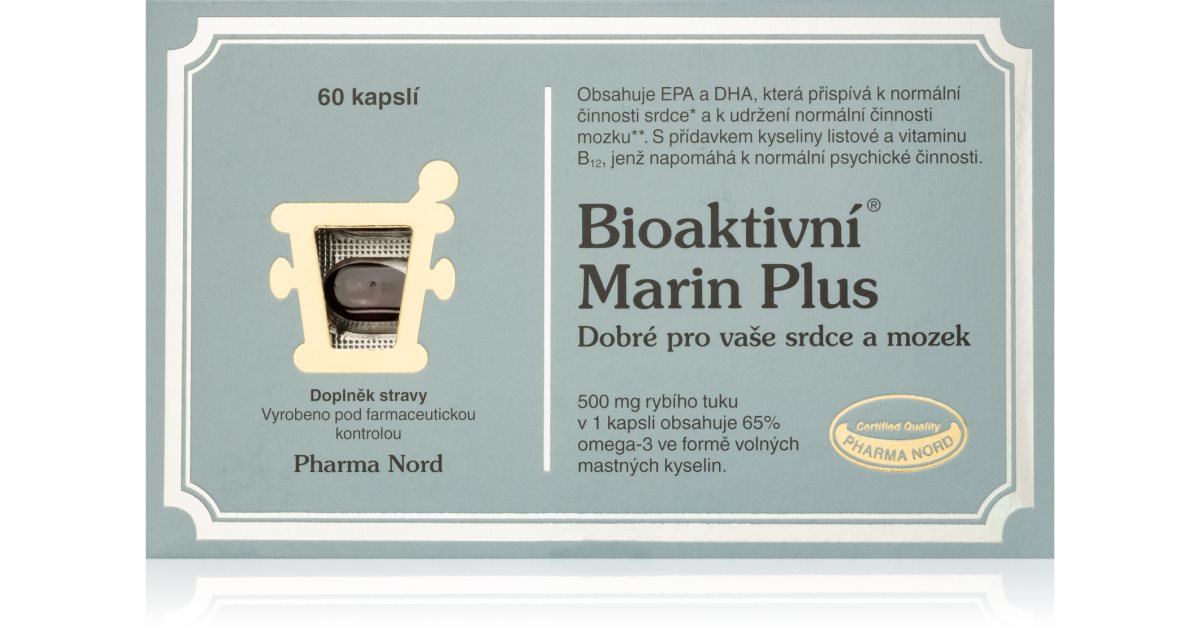 Pharma Nord Bioaktivní Marin Plus kapsułki dla zdrowia serca i naczyń ...