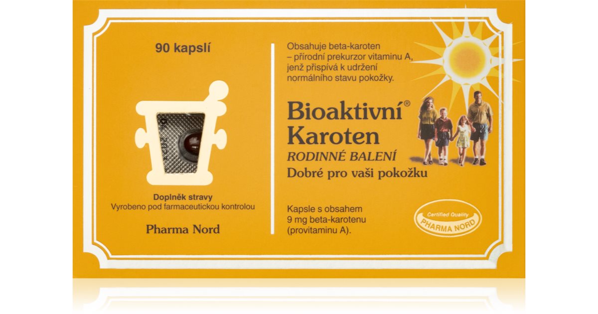 Pharma Nord Bioaktivní Karoten 9mg Tabletid beetakaroteeniga | notino.ee