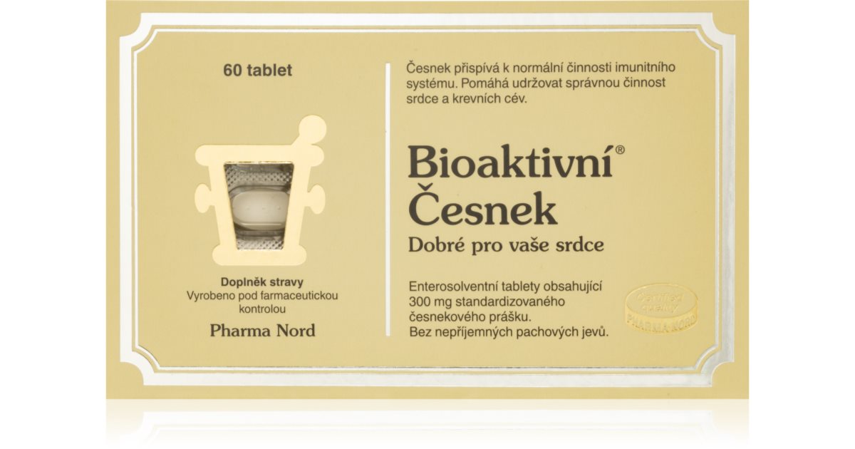 Pharma Nord Bioaktivní Česnek Tabletid vereringe ja kognitiivsete ...
