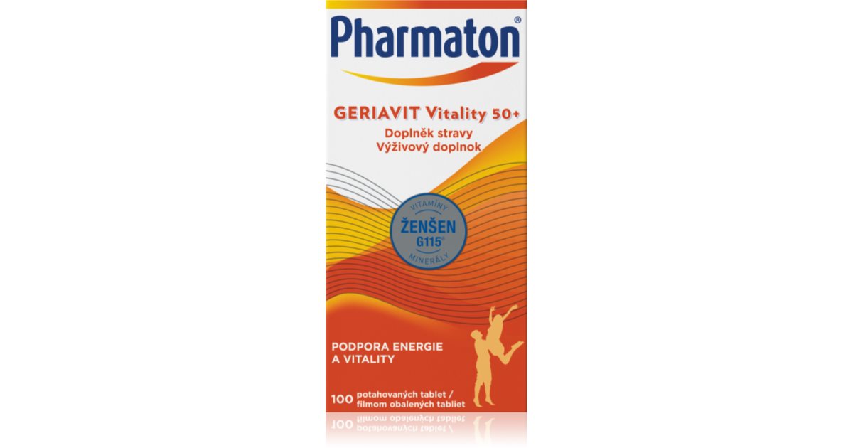 Pharmaton Geriavit Vitality 50+ tabletki na wsparcie zdrowia fizycznego ...