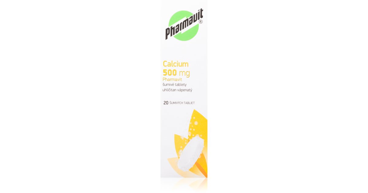 Pharmavit Calcium 500 mg šumivé tablety na podporu zdravia kostí, kĺbov ...