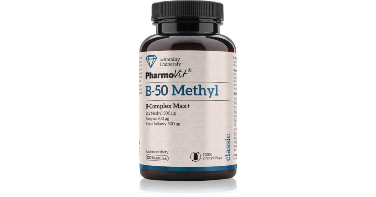 Pharmovit B-50 Methyl B-complex Max+ kapsułki do wsparcia metabolizmu ...
