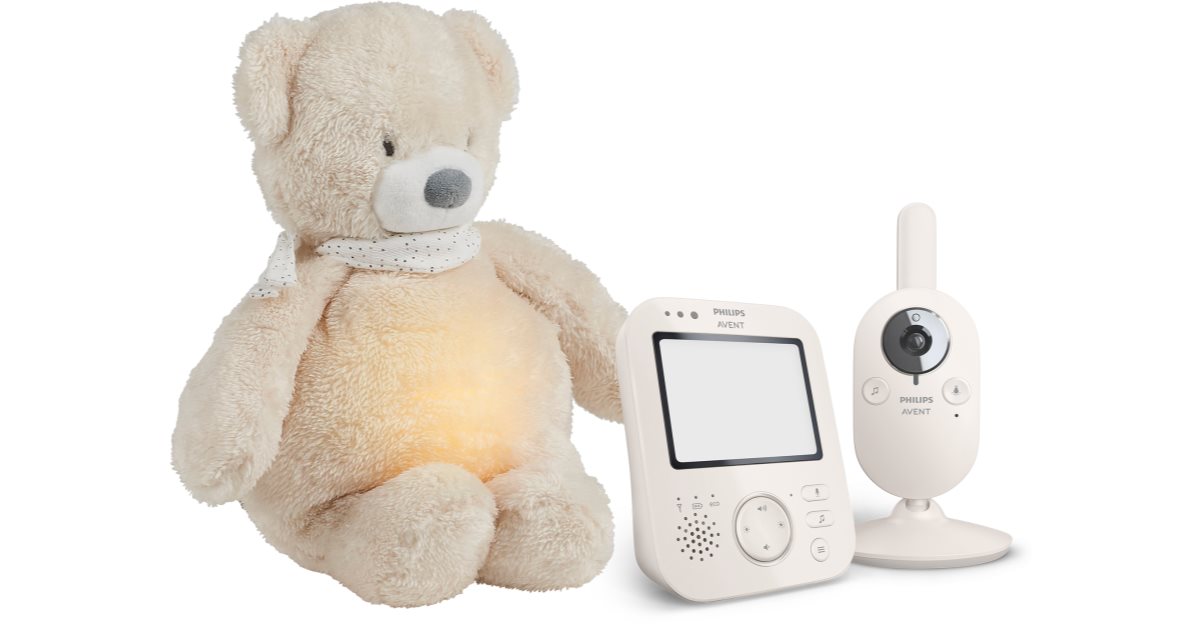 Philips Avent Baby Monitor SCD891/26+NATTOUSleepy Bear Beige ...