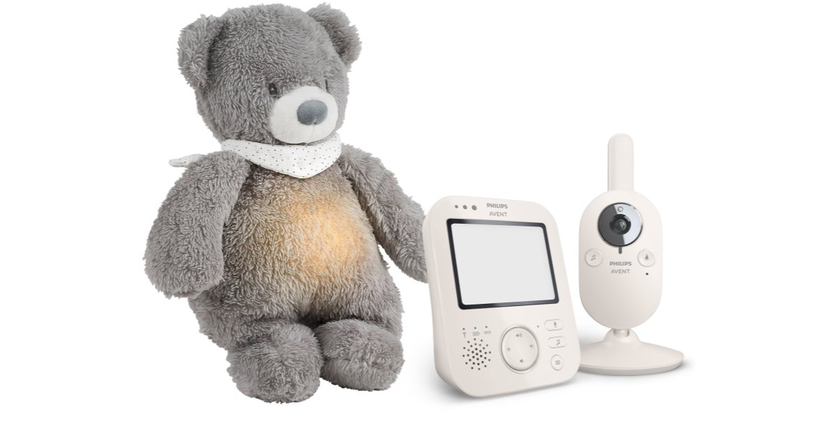 Philips Avent Baby Monitor SCD891/26+NATTOU Sleepy Bear Grey lahjasetti ...