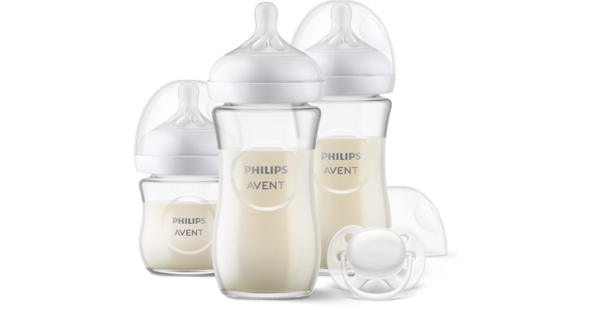 Philips Avent Natural Response Glass Set SCD878/11 gift set for babies ...