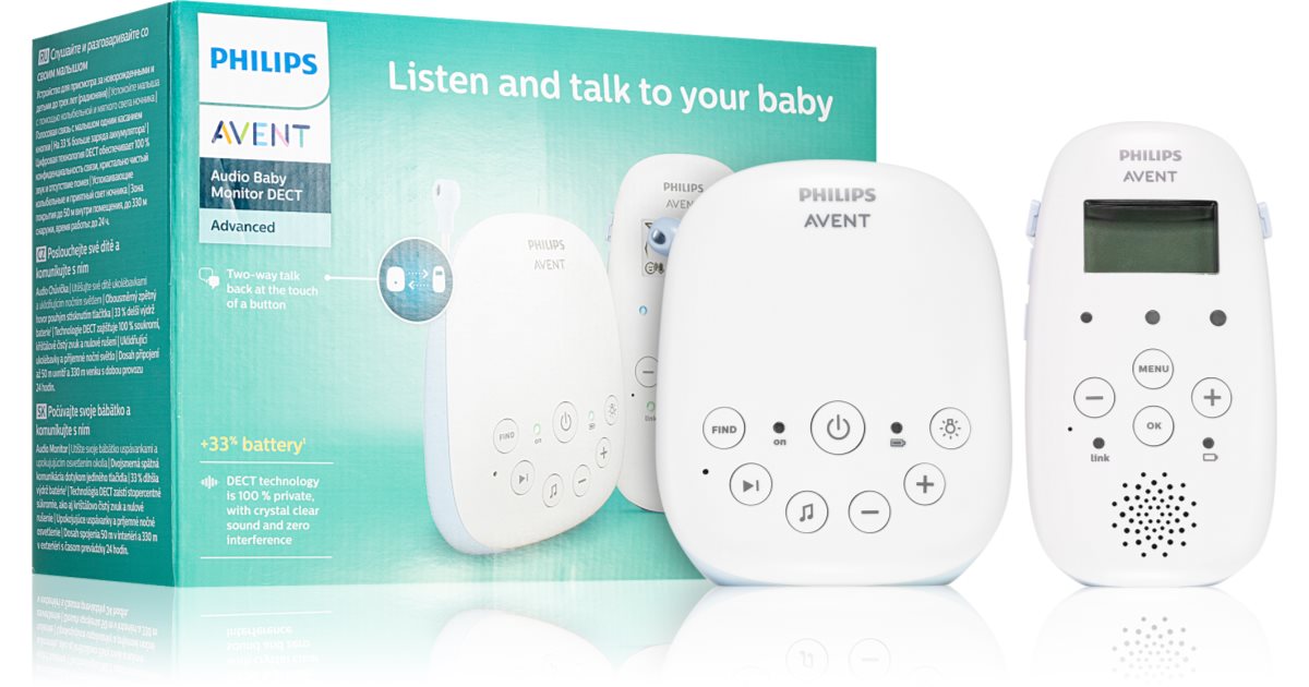 Philips Avent Baby Monitor SCD715/52 digital audio baby monitor ...