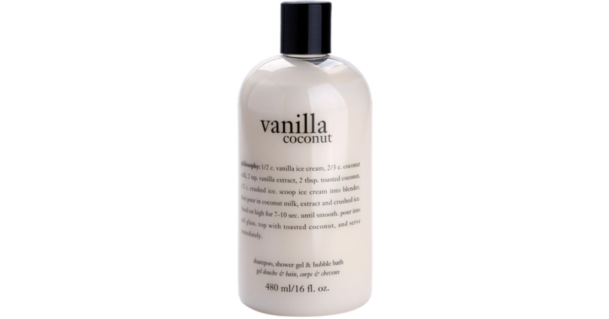 Philosophy Vanilla Coconut gel de duche para mulheres 480 ml | notino.pt