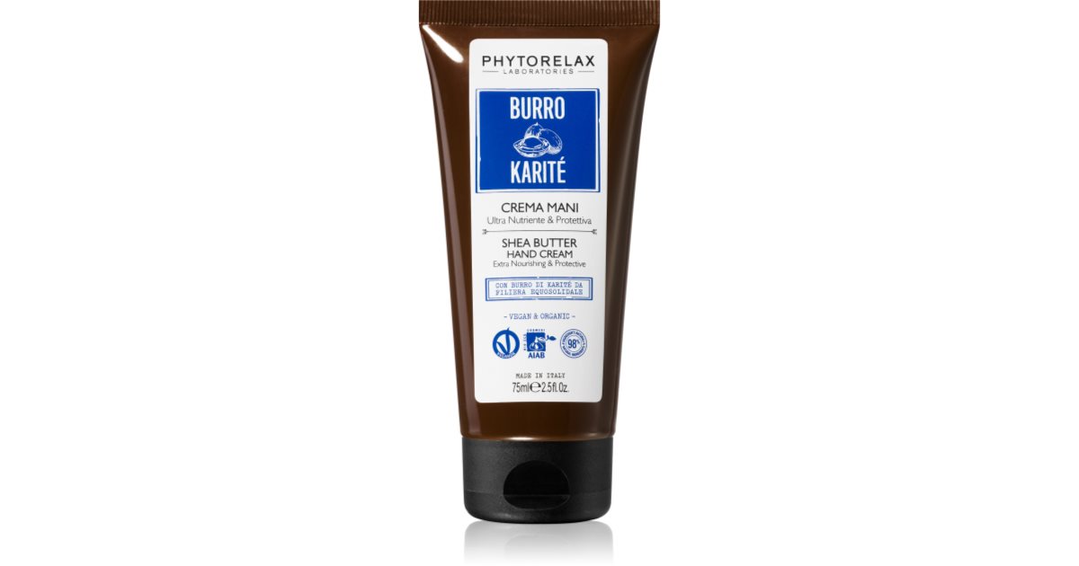 Phytorelax Laboratories Shea Butter nourishing hand cream with shea ...