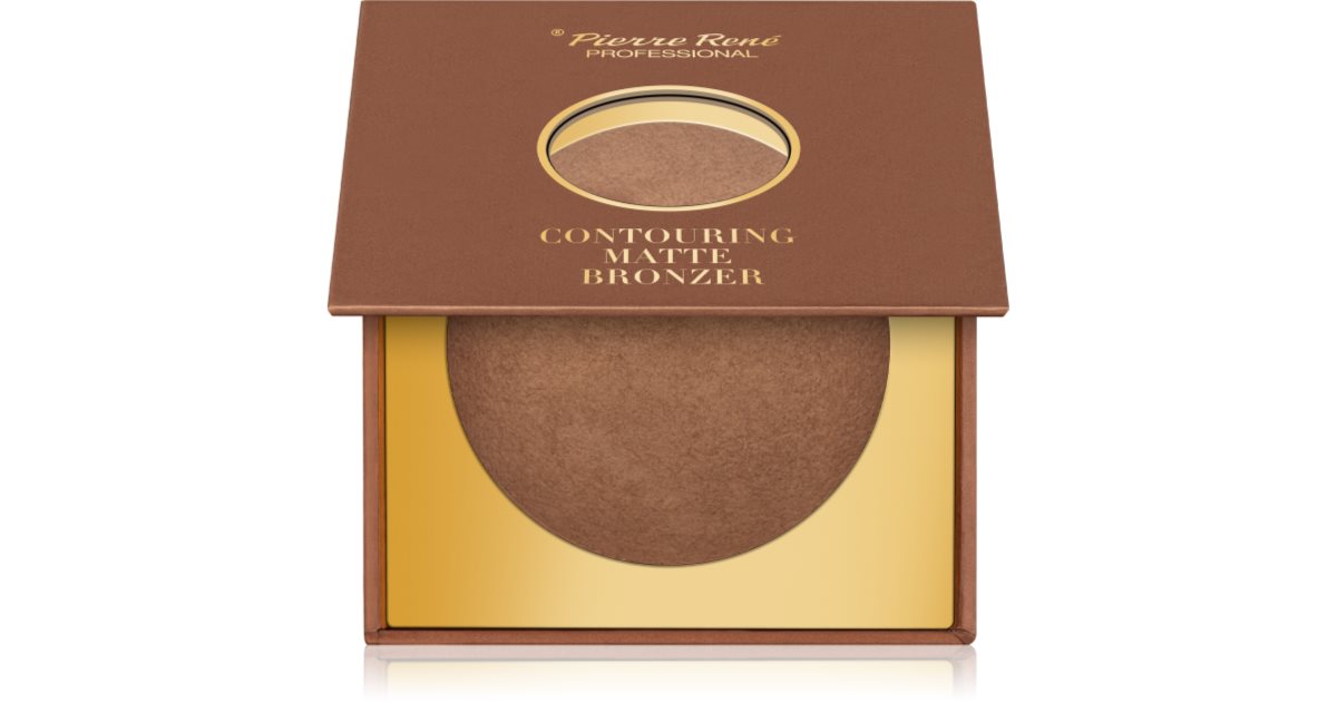 Pierre René Contouring Matte Bronzer Bronzing Palette for the eye area ...