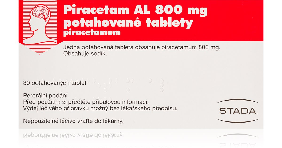 STADA Piracetam AL 800 mg potahované tablety pro podporu paměti a ...