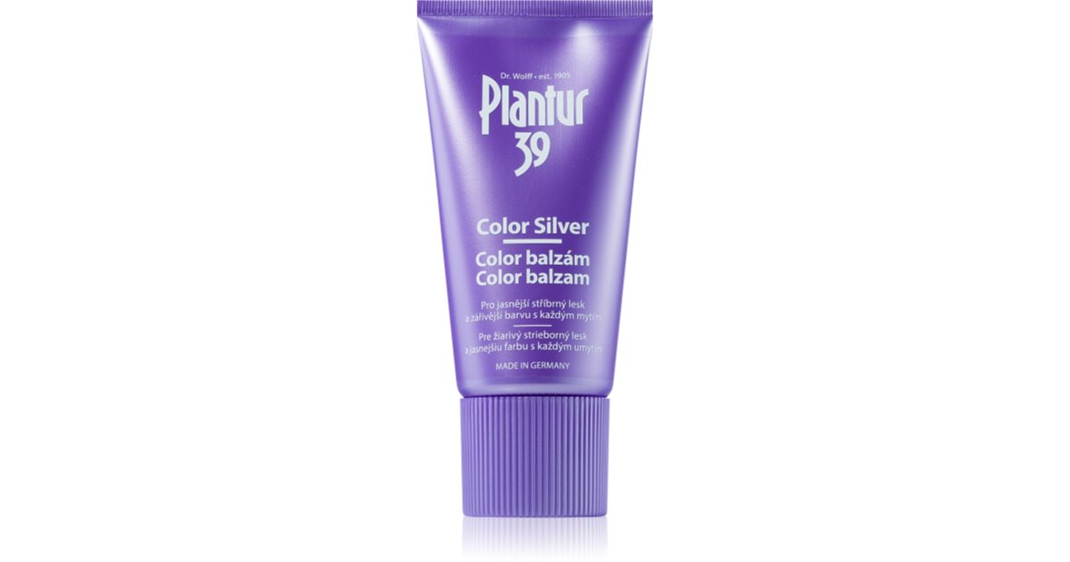 Plantur 39 Color Silver bálsamo con cafeína neutralizante para tonos ...