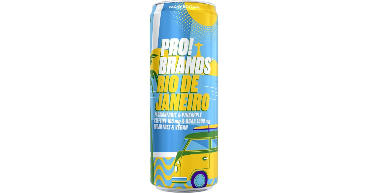 PRO!BRANDS BCAA Drink Vacay Edition bebida instantánea con aminoácidos ...