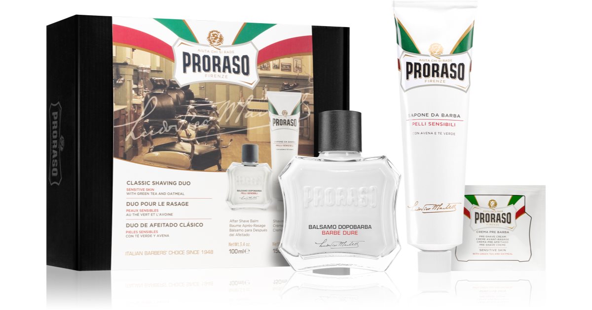 Proraso Set Classic Shaving dárková sada Sensitive pro muže | notino.cz