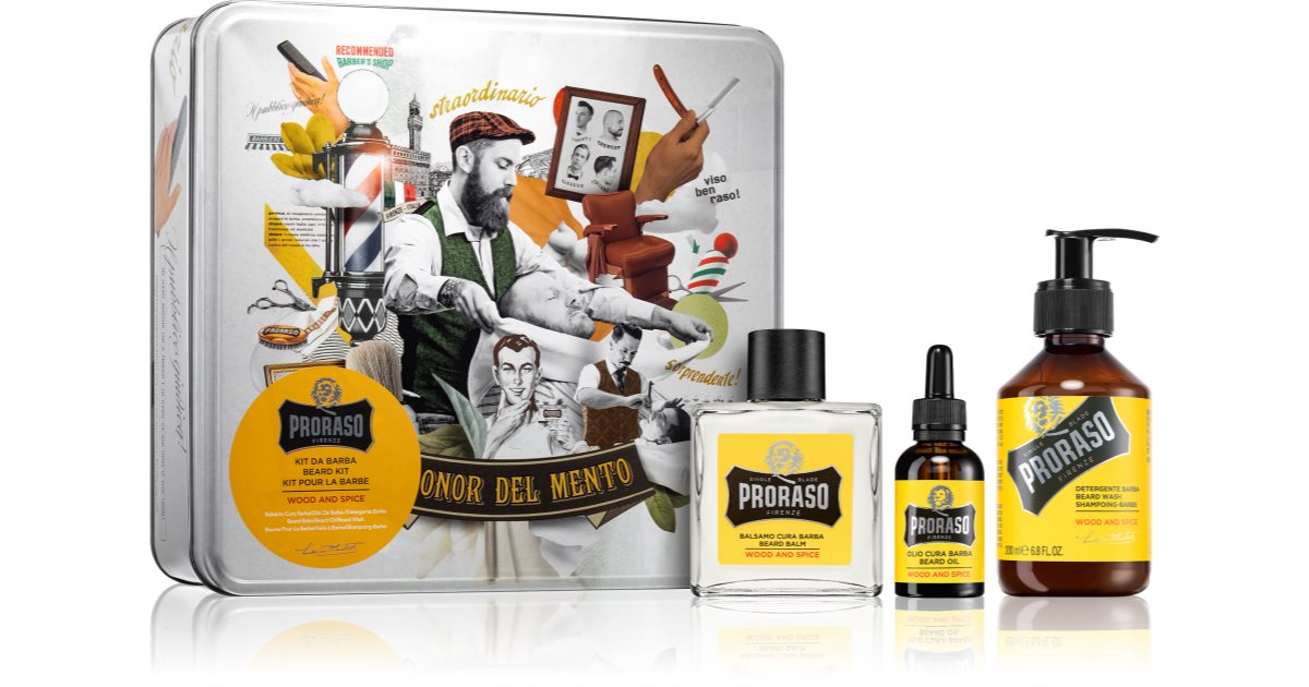 Proraso Set Beard Routine set for beard Wood and Spice | notino.co.uk