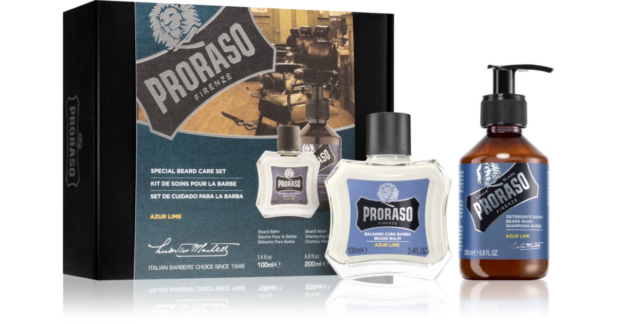 Proraso Set Beard Classic dárková sada Azur Lime pro muže | notino.cz