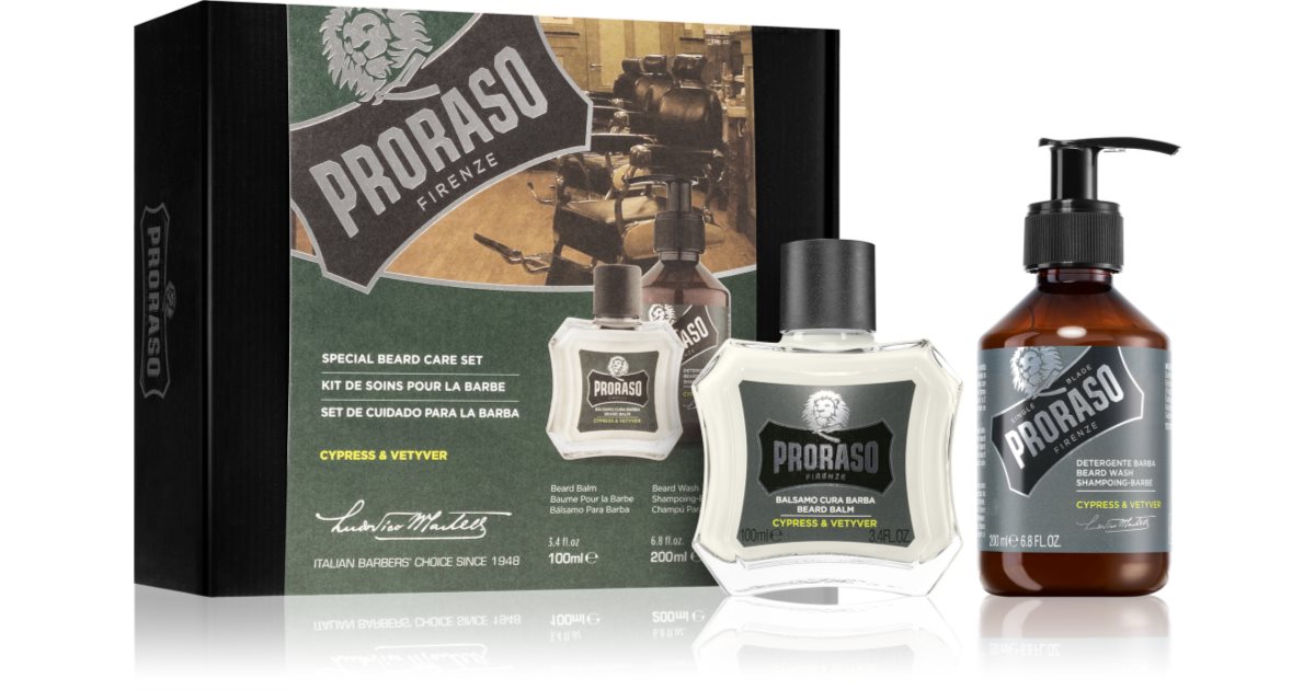 Proraso Set Beard Classic gift set for men Cypress and Vetyver | notino ...