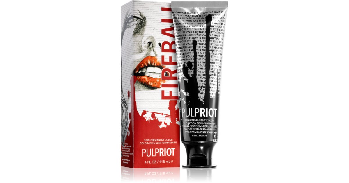 Pulp Riot Semi-permanent Hair Color - 4oz Cream Formula, Ammonia-Free ...