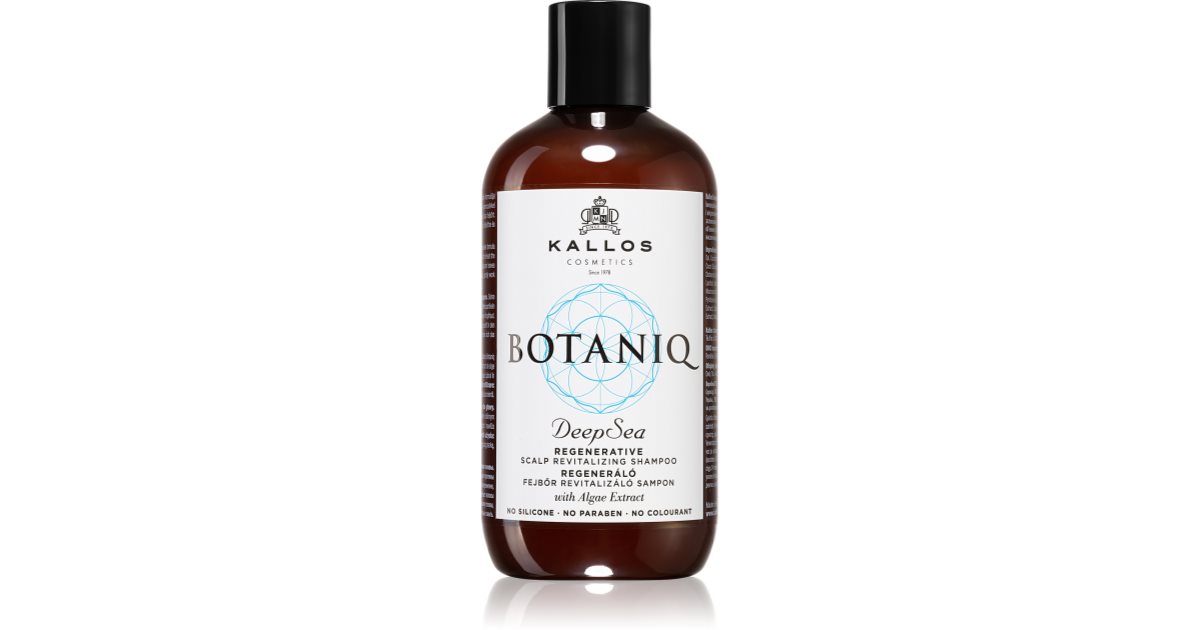 Kallos Botaniq Deep Sea Regenierendes Shampoo mit Auszügen aus ...
