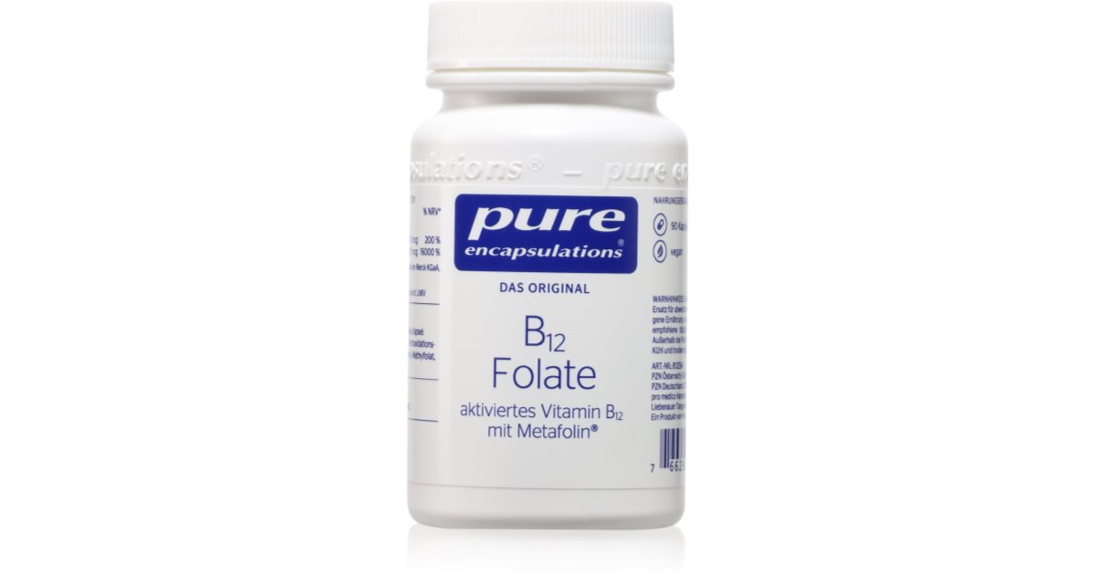 Pure Encapsulations Vitamin B12 Folate Präparat zur Aufrechterhaltung ...