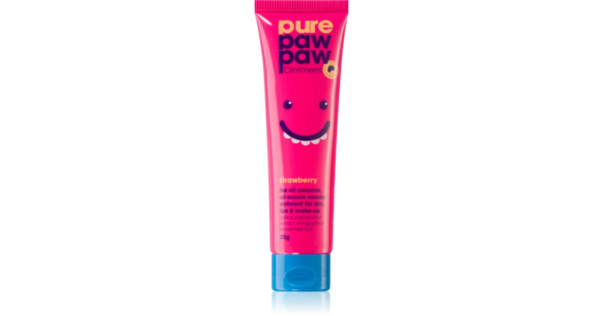 Pure Paw Paw Strawberry moisturising balm for lips and dry areas ...