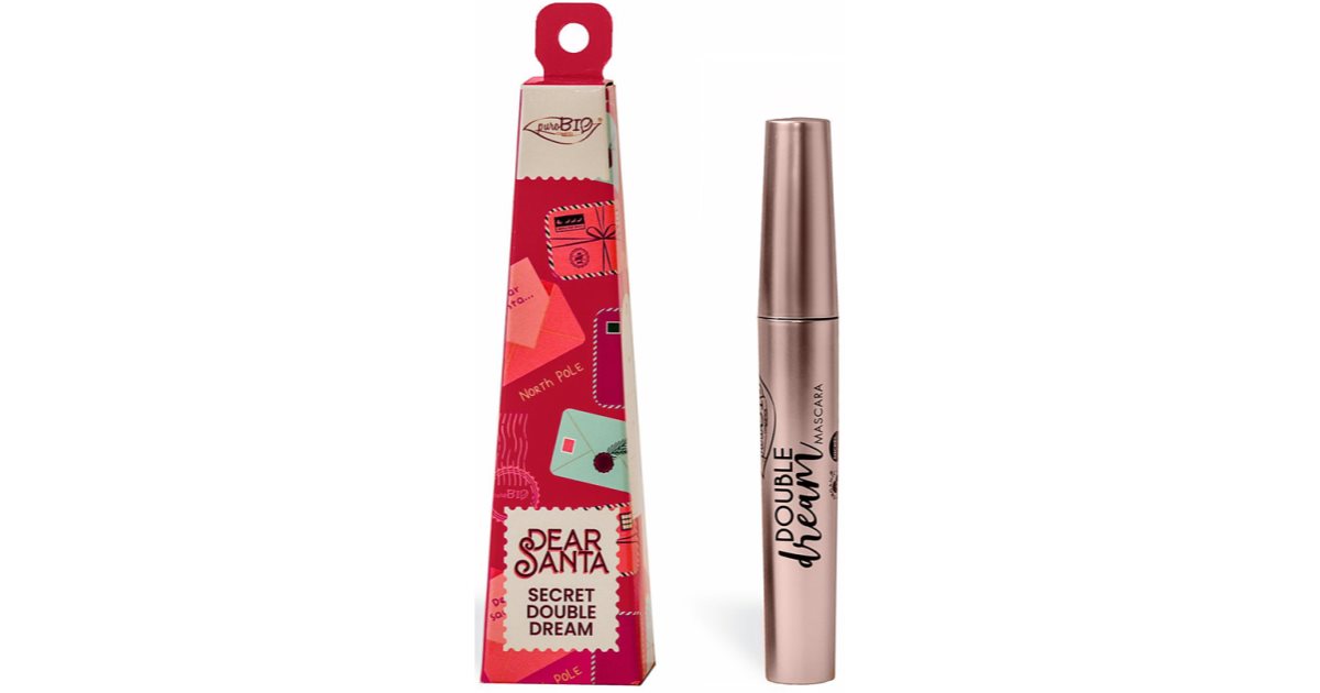 puroBIO Cosmetics Dear Santa SECRET dolgoobstojna maskara v darilnem ...