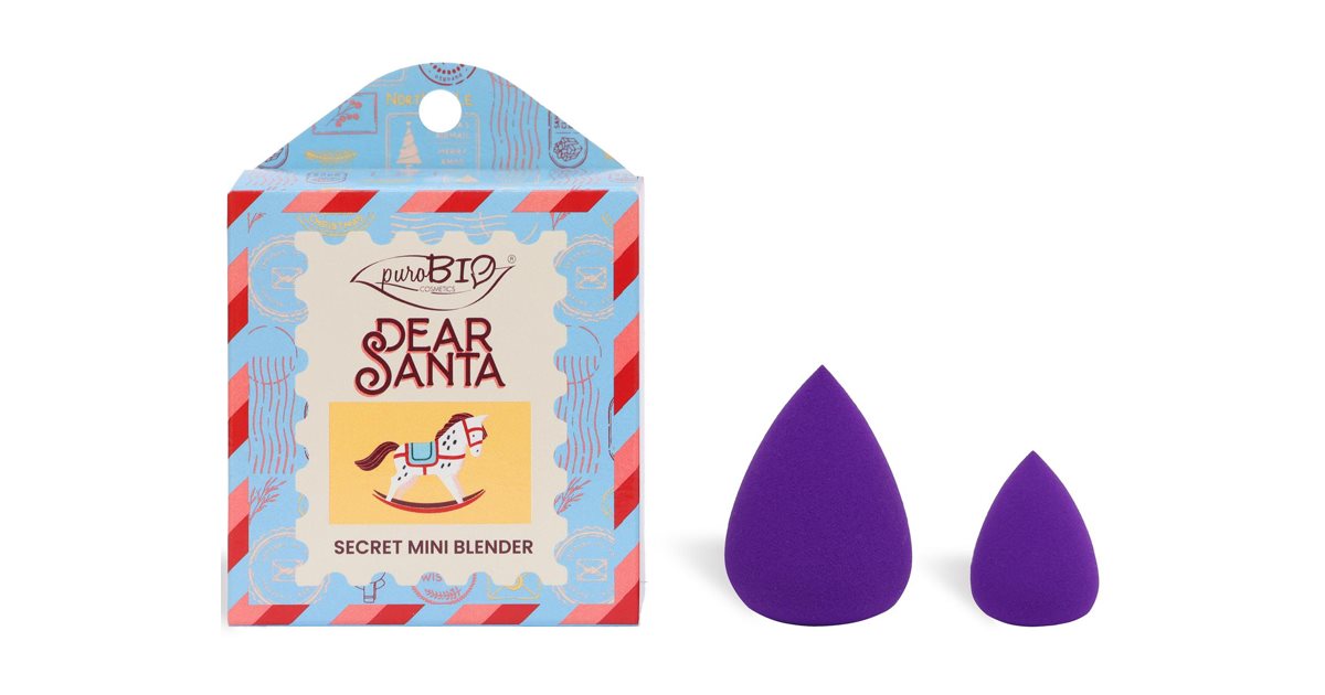 puroBIO Cosmetics Dear Santa SECRET makeup sponge, 2 pcs in gift ...