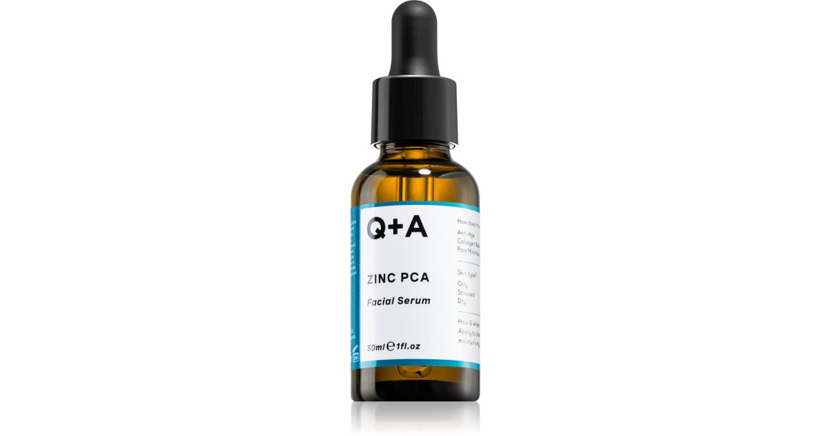 Q+A Zinc PCA facial serum to smooth skin and minimise pores | notino.co.uk