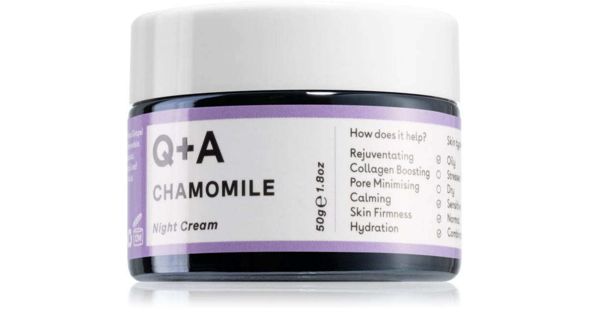 Q+A Chamomile Soothing Night Cream with chamomile | notino.ie