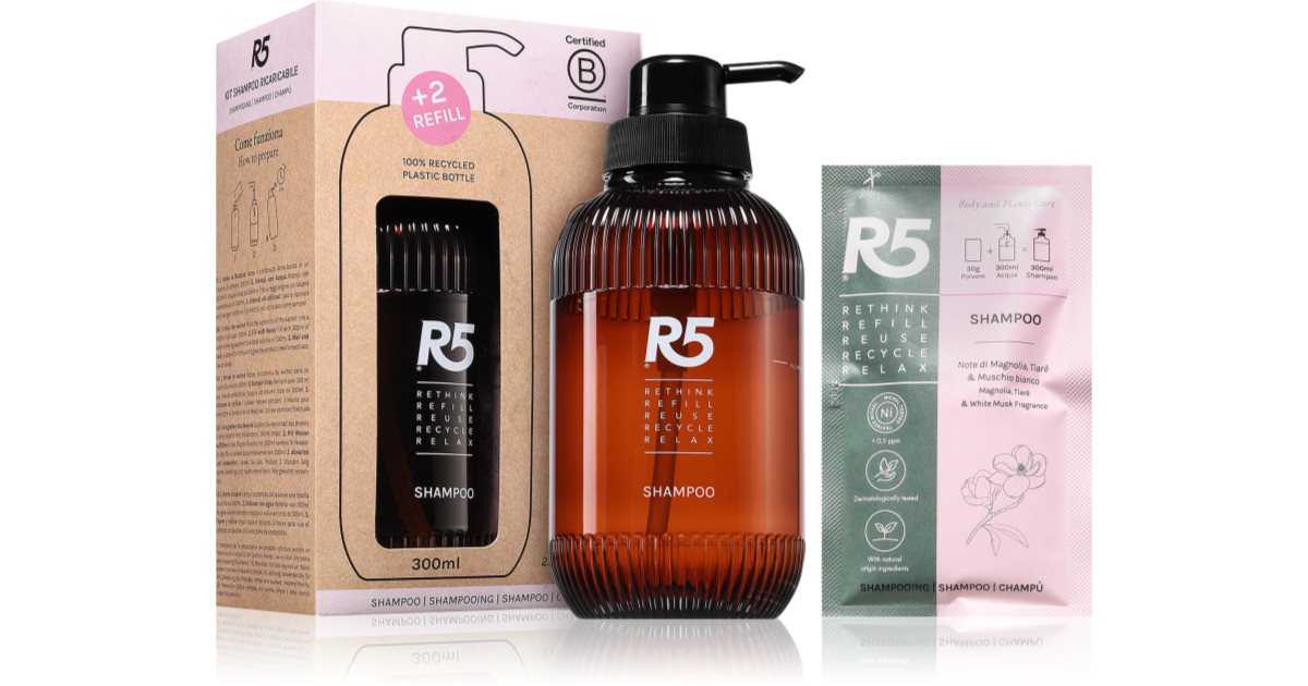 R5 Shampoo shampoo + täyttöpakkaus | notino.fi