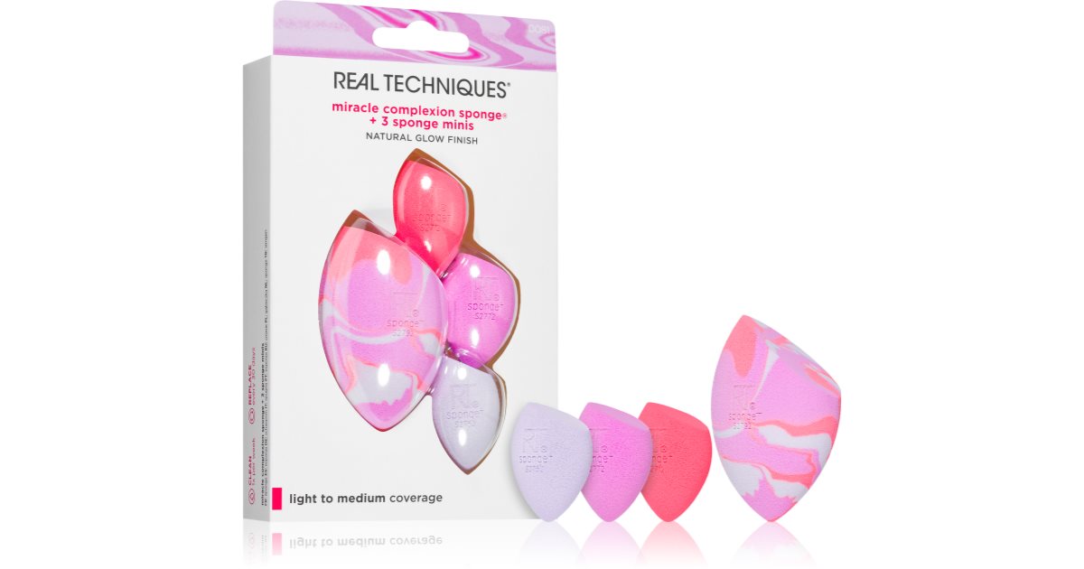 Real Techniques Berry Pop set of mini finger blenders | notino.ie