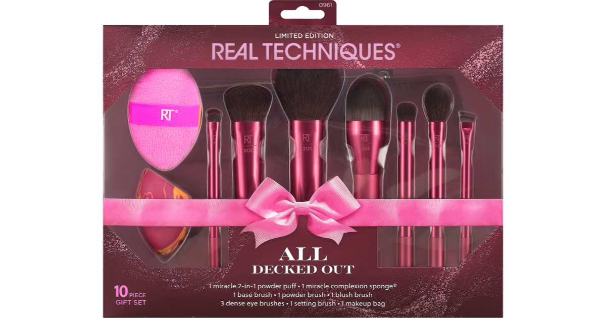 Real Techniques All Decked Out brush set with a pouch | notino.co.uk