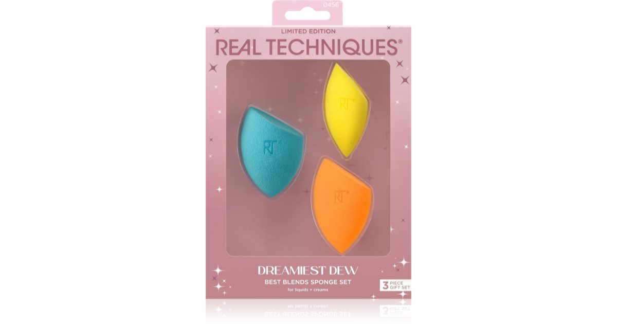 Real Techniques Dreamiest Dew Best Blends Sponge Set makeup applicator ...