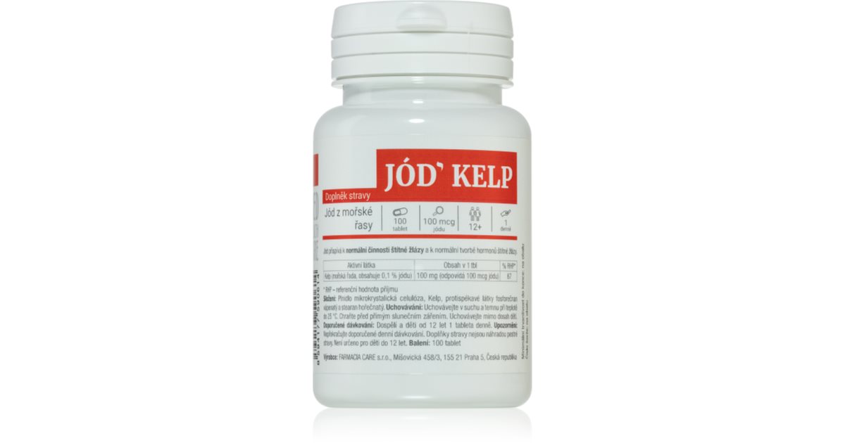 Red Health Care Jód Kelp tablety pro správnou funkci štítné žlázy ...