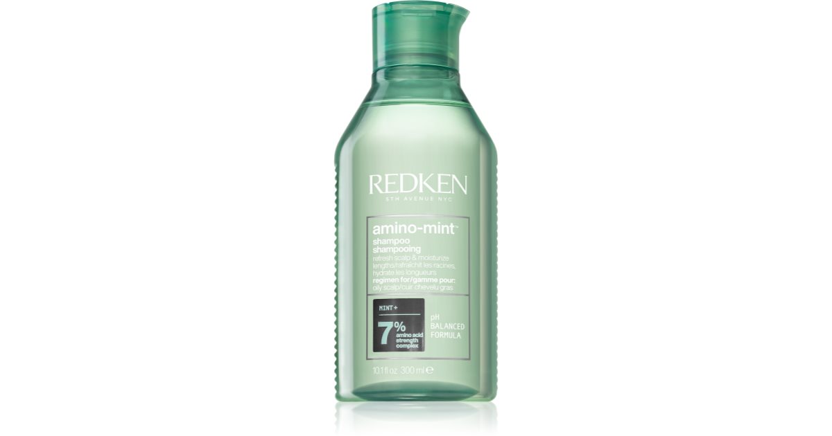 Redken Amino Mint gentle cleansing shampoo for rapidly oily hair ...