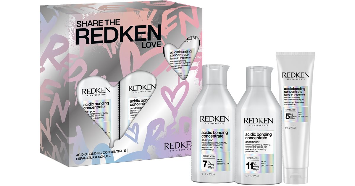 Redken Acidic Bonding Concentrate gift set(to treat hair brittleness ...