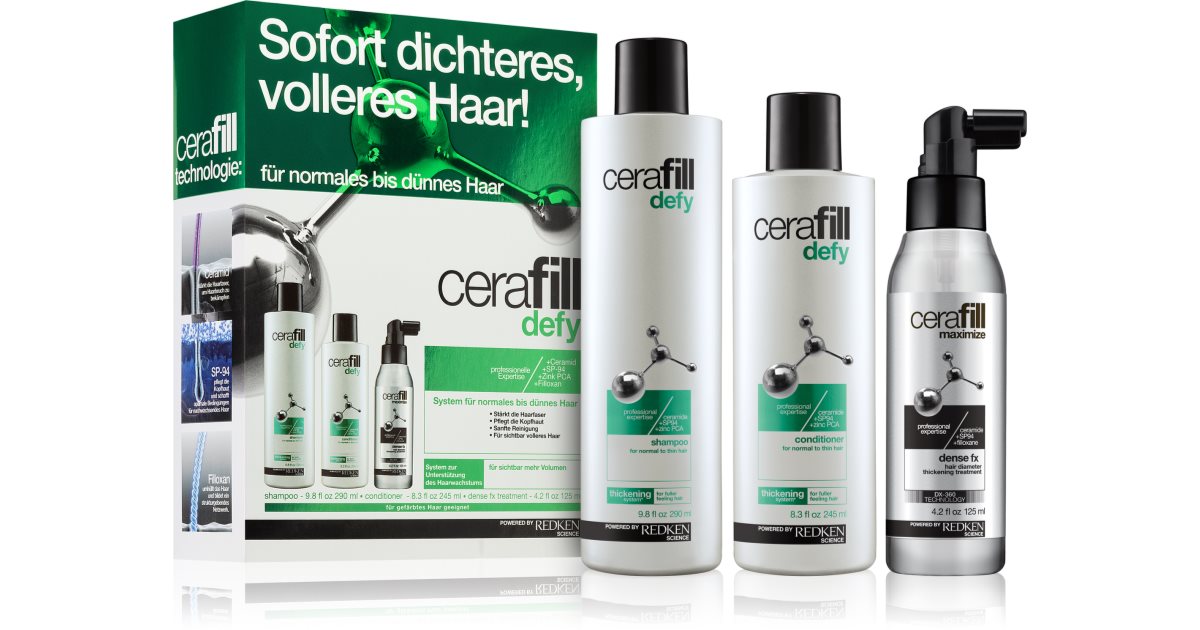 Redken Cerafill Defy conditionnement avantageux (pour cheveux en perte ...