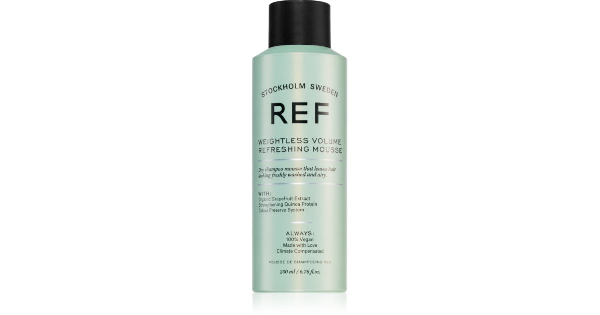 REF Weightless Volume Refreshing Mousse Trockenshampoo-Schaum für mehr ...