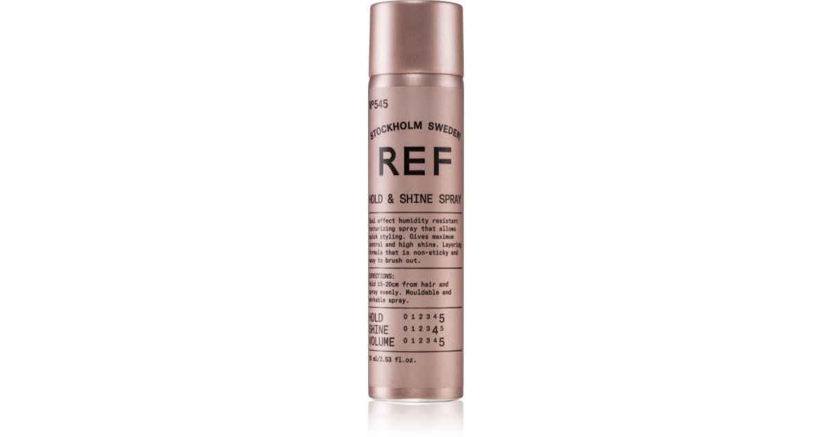 REF Hold & Shine Spray N°545 Hairspray with shine | notino.ie