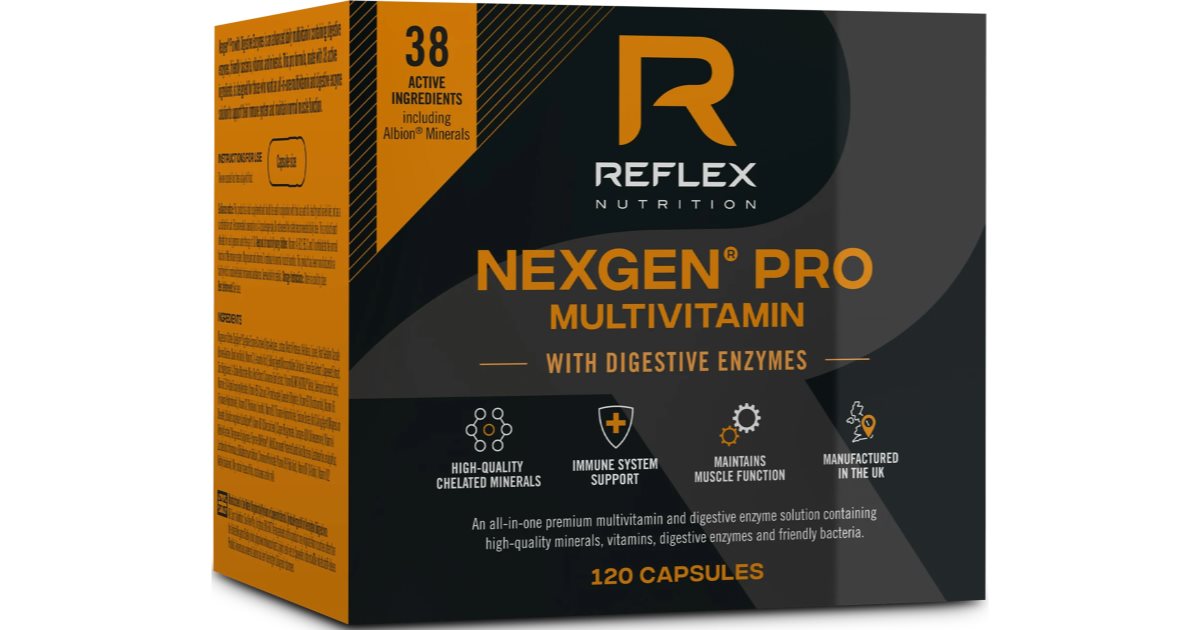 Reflex Nutrition Nexgen® Multivitamin PRO with Digestive Enzymes Kapseln mit Verdauungsenzymen ...