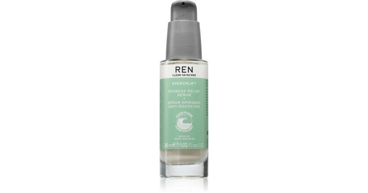 REN Evercalm Redness Relief Serum Soothing Serum for sensitive skin ...