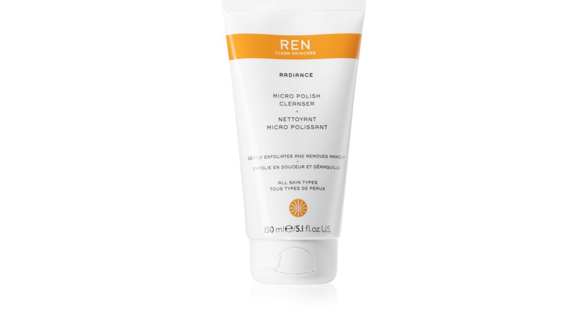 REN Radiance exfoliating foam cleanser for all skin types | notino.co.uk