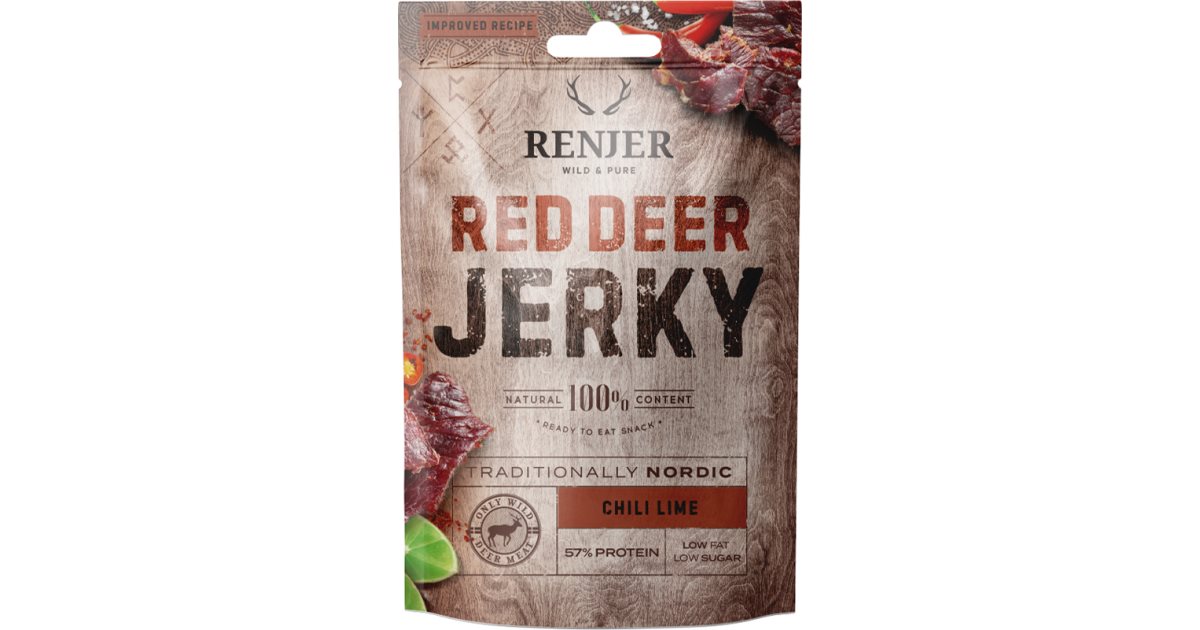 RENJER Red Deer Jerky Chili Lime sušené mäso jeleň | notino.sk